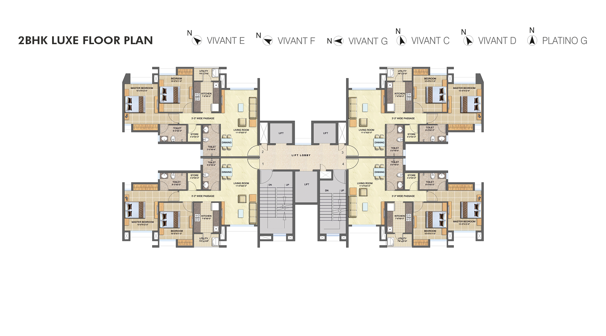 Lodha Splendora Thane Floor Plans | 2 BHK and 3 BHK Floor and Unit Plans